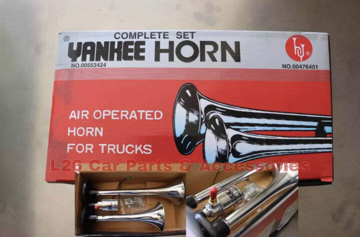 Complete Set Air Horn Airhorn Yankee YB-102 24v Truck Horn Bus Loud ...