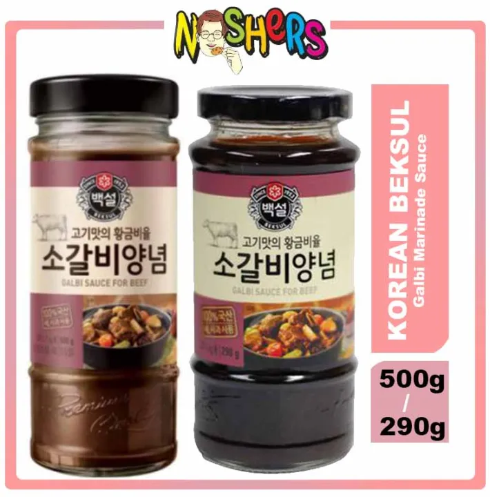 Noshers Korean Beksul Galbi Sauce for Beef Marinade Sauce 500g/290g | Lazada PH