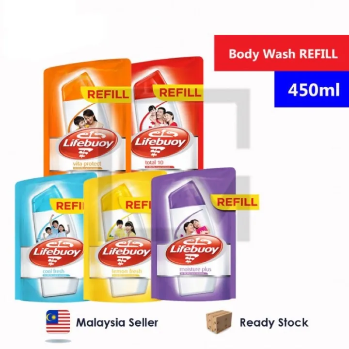 Lifebuoy Bodywash Showergel 450ml Refill Pack Assorted | Lazada