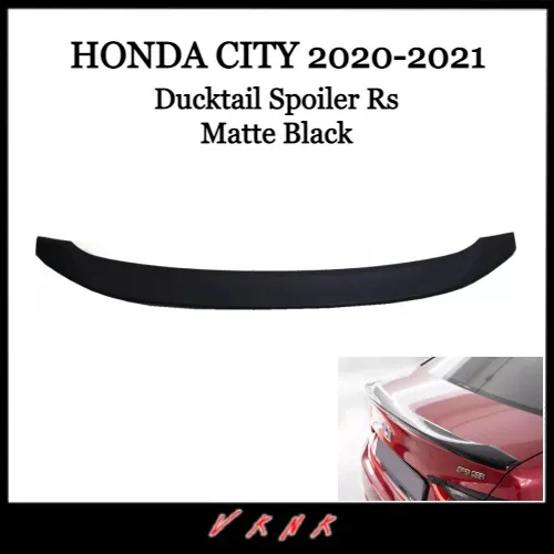 HONDA CITY 2020-2021 RS STYLE SPOILER GN 2021 Ducktail Spoiler Rs Matte Black (we do paint just ...