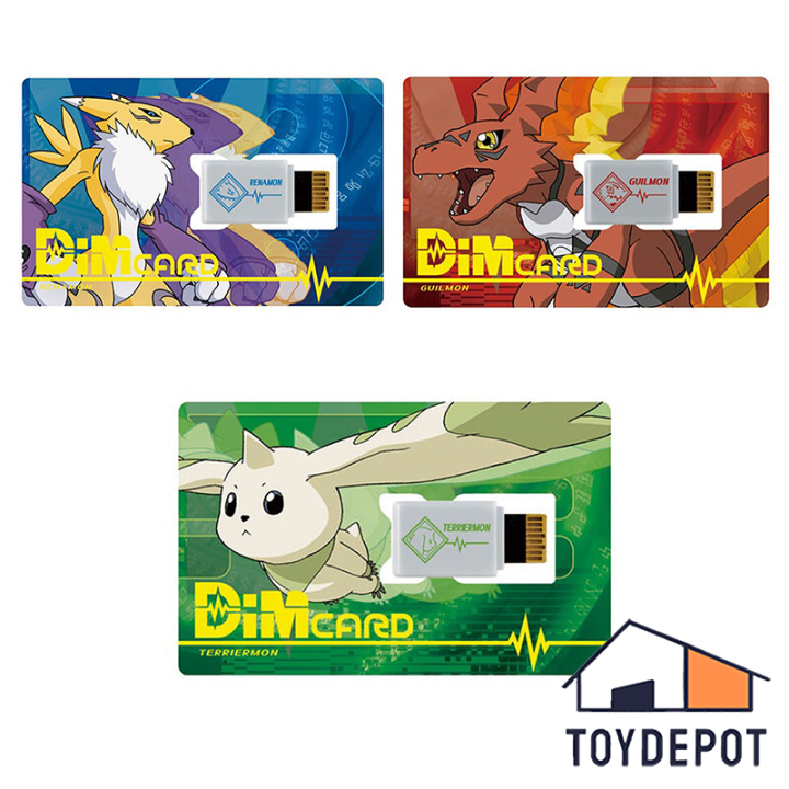 Bandai Dim Card EX2 Digimon Tamers Renamon I Guilmon I Terriermon | Lazada