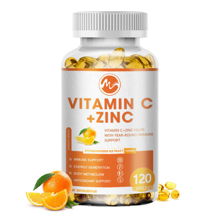 Minch Vitamin C 1000mg With Zinc 20mg Capsule for Supports Cellular ...