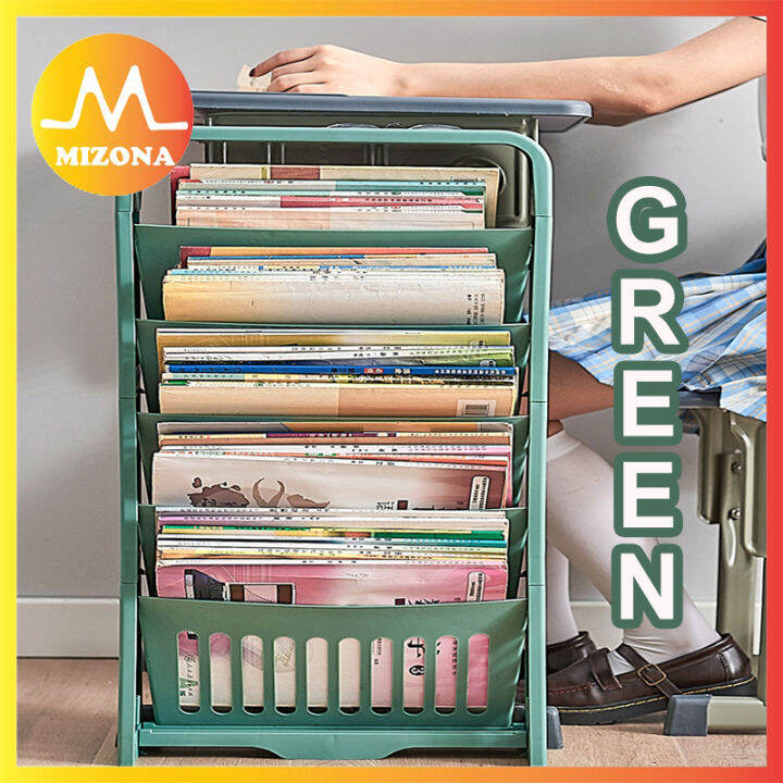 MIZONA Deskside Storage Book High School Students Classroom Multilayer ...