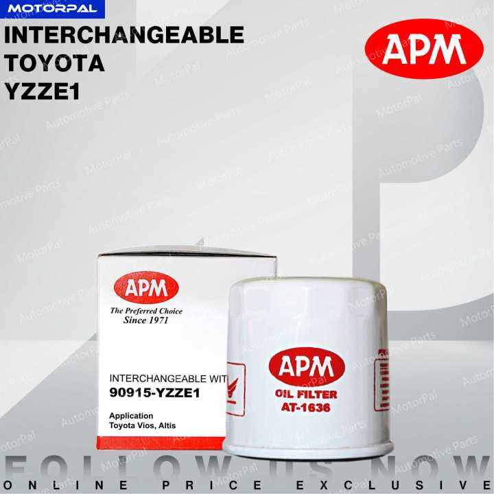 APM ORIGINAL TOYOTA OIL FILTER (VIOS YARIS ESTIMA CAMRY RAV4 RUSH ...