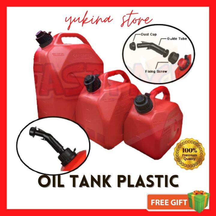 Oil Tank Auto Shut Off Gasoline 5L 10L 20L Spare Fuel Tank Plastic Car Motorcycle Petrol Tank ...