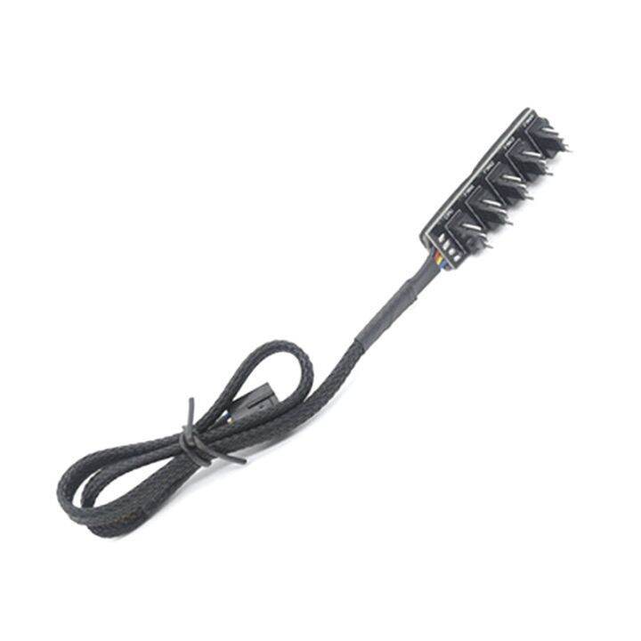 5 Way PC Case Internal Motherboard Fan Power Extension Cable Cord Wire ...