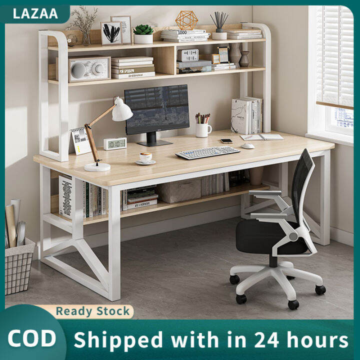 Study Table Computer Table with Bookcase Study Desk Computer Desk With ...