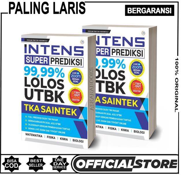 [GRATIS ONGKIR] BUKU UTBK SAINTEK 2023 - BUKU INTENS SUPER PREDIKSI 99 ...