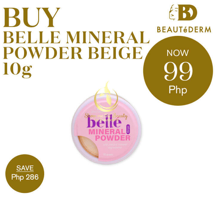 Beautederm Belle Mineral Powder 10grams (OLD PACKAGING BEIGE DISCOUNTED ...