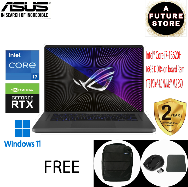 Asus ROG Zephyrus G16 GU603V-UN4012W 16'' QHD+ 240Hz Gaming Laptop ( I7 ...