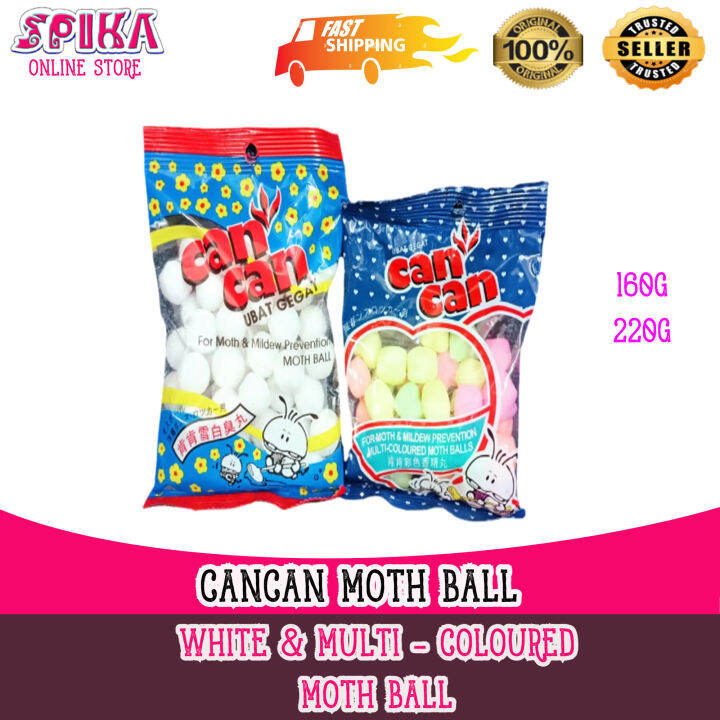 CAN CAN MOTH BALL / UBAT GEGAT 160GM & 220GM | Lazada