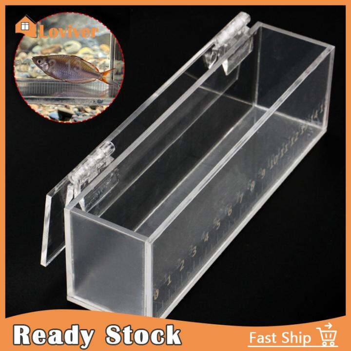Loviver Fishing Photo Tank Fish Viewing Box Acrylic Fish Breeding Box ...