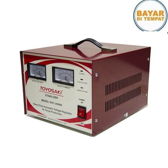 Toyosaki SVC-2000N Stabilizer 2000VA Penstabil daya listrik - Merah ...