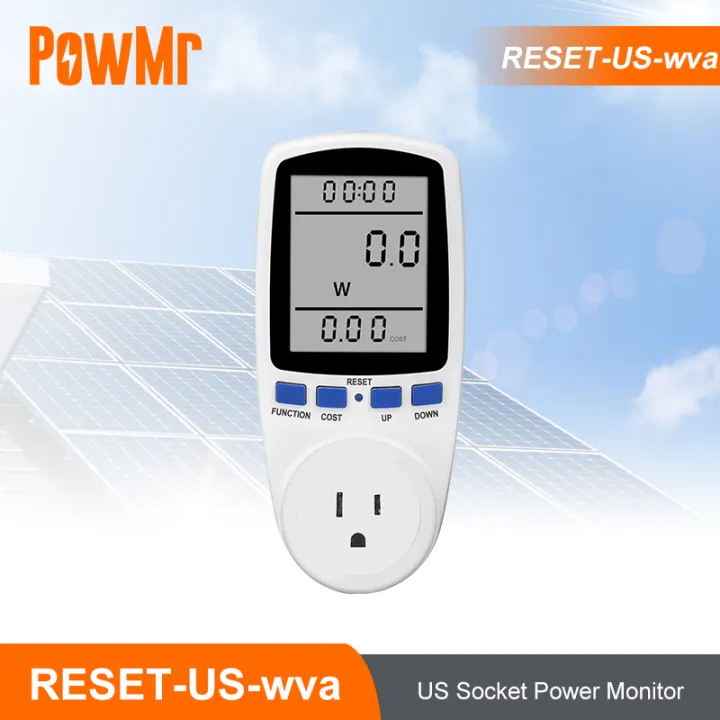 PowMr Intelligent US AC Power Meter Wattmeter Socket Power metering ...