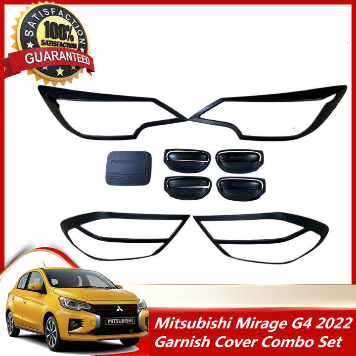 Mitsubishi Mirage G4 Garnish Cover Combo Set 2022 Matt Black | Lazada PH