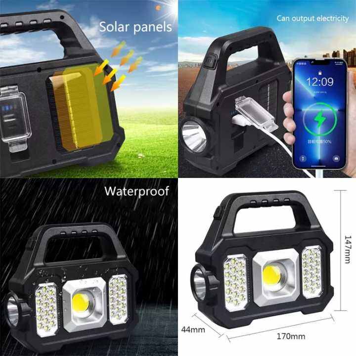 SENTER LED GAGANG MULTIFUNGSI POWERBANK / LAMPU PORTABLE SUPER TERANG ...