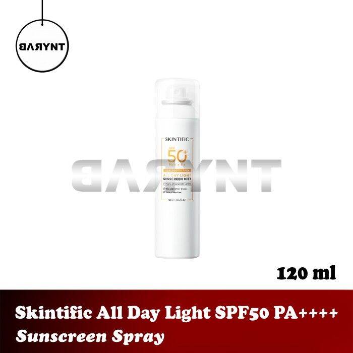 Skintific All Day Light Sunscreen Mist SPF50 PA++++ Spray 120ml 120 ml | Lazada Indonesia