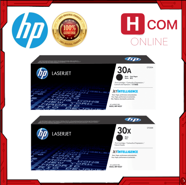 HP 30A BLACK LASERJET TONER CARTRIDGE / HP 30X BLACK LASERJET TONER ...
