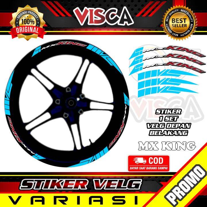 Stiker Velg List Velg Motor Stiker Velg mx king Motif Abstrack | Lazada ...