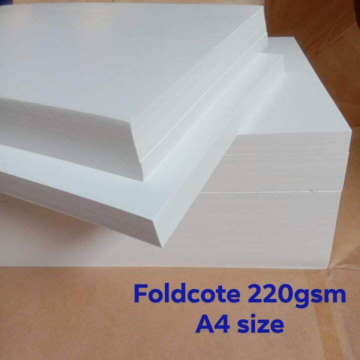 25-50pcs A4 SIZE / Legal Foldcote Board Paper 220gsm/250gsm/300gsm ...
