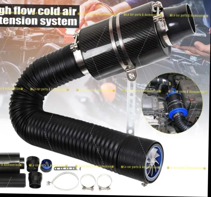High Flow cold Air Extension system Carbon Fiber Intake Filter Open Pod ...