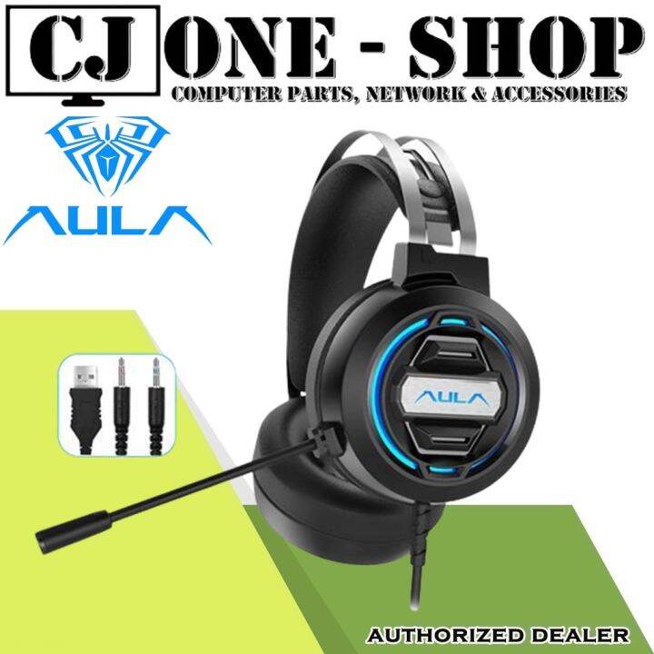 AULA S603 - 3.5mm Wired Gaming Headset with Microphone Surround Sound ...