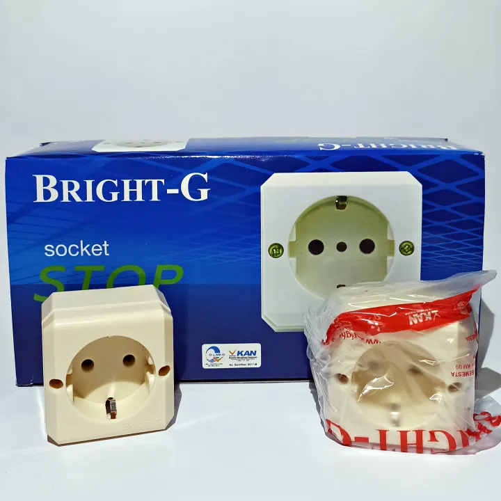 Bright-G Socket Stop Outbow - Stop Kontak Tempel | Lazada Indonesia
