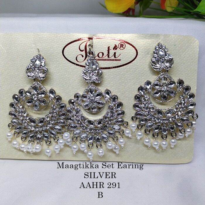 Star ACC Hiasan dahi dan Anting India / Tiika set Earing mewah dan ...