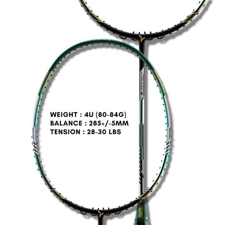 Young Y-Flash 9 Ultra High Modulus Graphite | Badminton Racket | Young ...