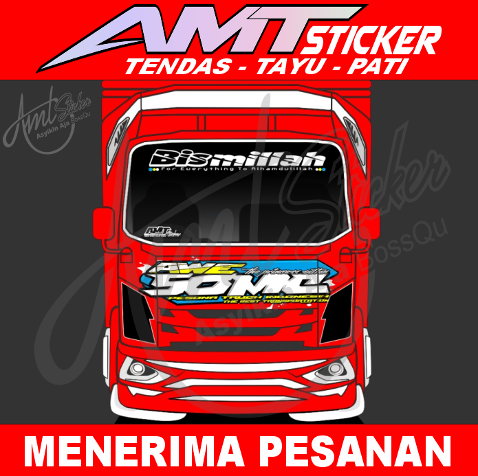 [COD] STICKER KABIN + KACA TRUK GIGA STICKER AWESOME,, BISA REQUEST ...