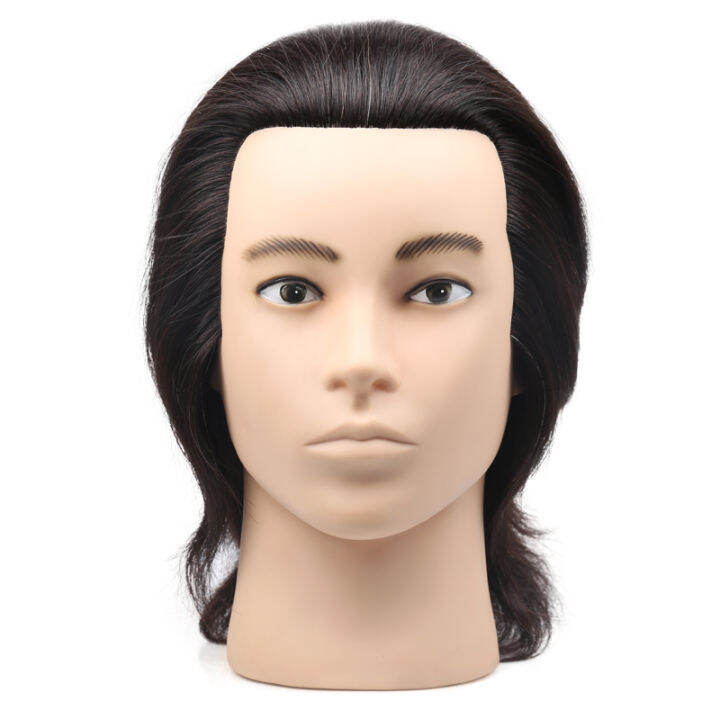 Men's head model full real male hair practice head model men's head ...