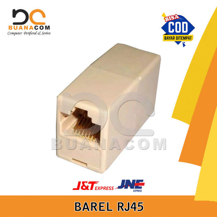 BuanaCom Barrel Rj45 Sambungan Ethernet Jack Ethernet LAN Connerctor ...