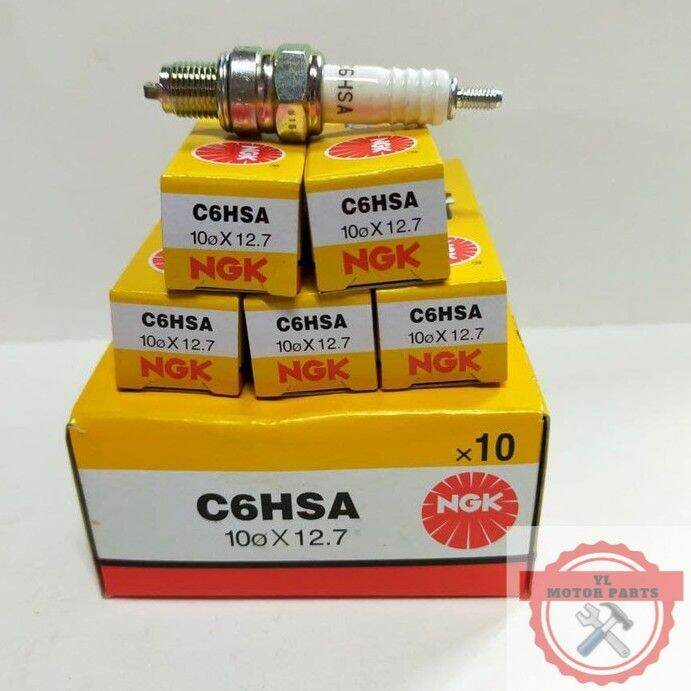 NGK SPARK PLUG C6 C6HSA 100% ORIGINAL SRL LAGENDA EX5 WAVE KRISS GT128 ...