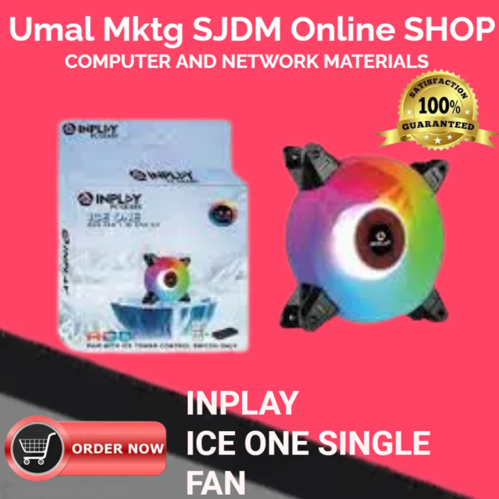 ICE ONE SINGLE RGB FAN INPLAY | 1-PC 12CM Cooling fan | RGB Control LED ...
