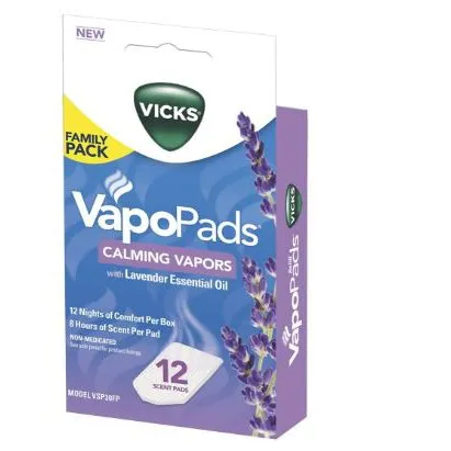 Vicks 12-PC Menthol Lavender Vapor VapoPads Refill Pads for Humidifier ...