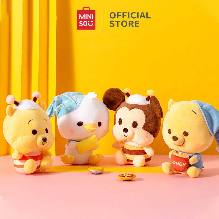 MINISO Disney Bee Sitting Plush Toy Winnie the Pooh Stuffed Toys Donald ...