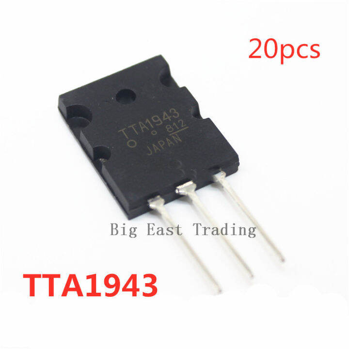 20pcs TTA1943 A1943 TO-3PL Silicon PNP High Power Amplifier Transistor ...