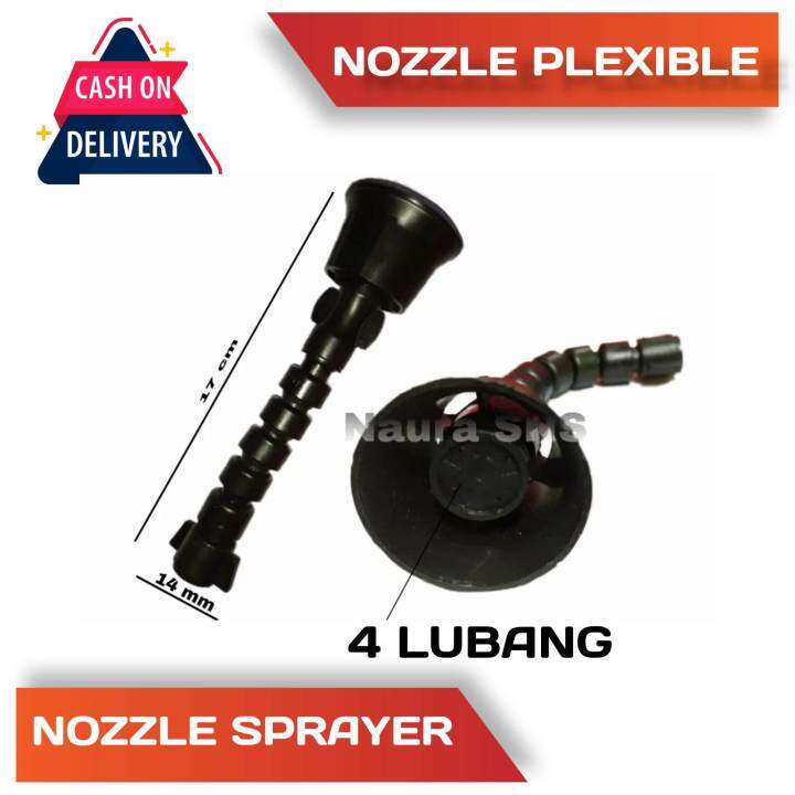 Nozzle sprayer plexible 4 Lubang / Mist Nozzle Spray / Nozzle sprayer ...