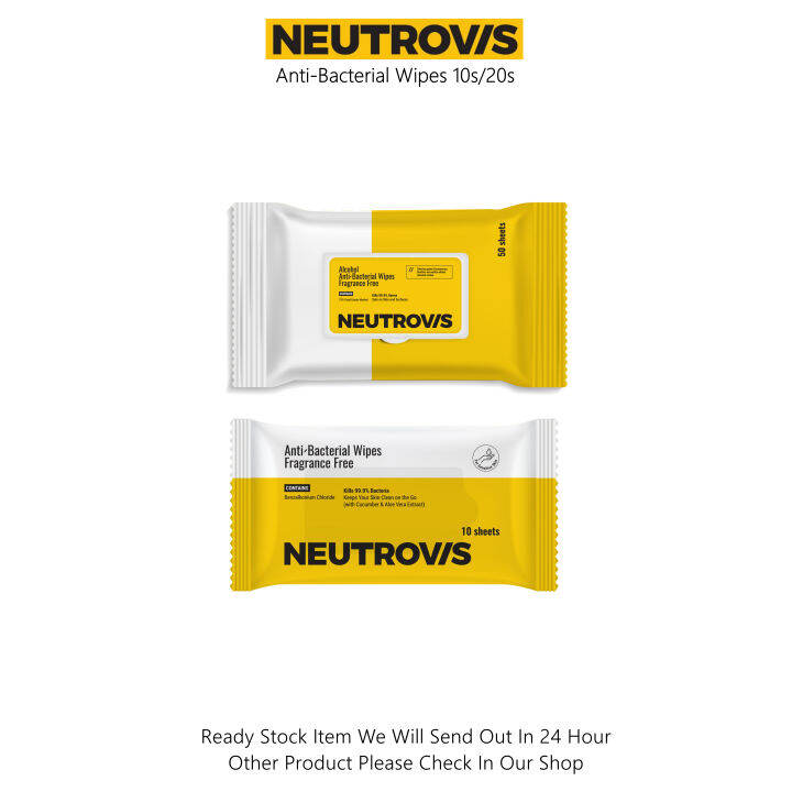 Neutrovis Anti-Bacterial Wipes – Fragrance Free | Lazada