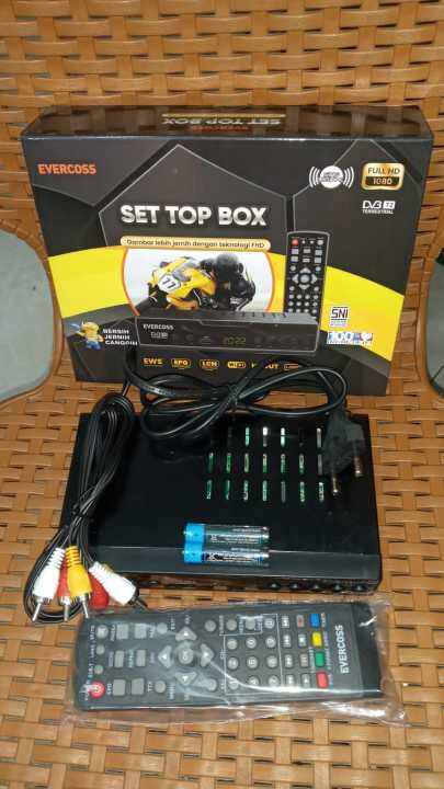 STB Set Top Box EVERCOSS DVBT2/Set topbox tv digital untuk tv tabung ...