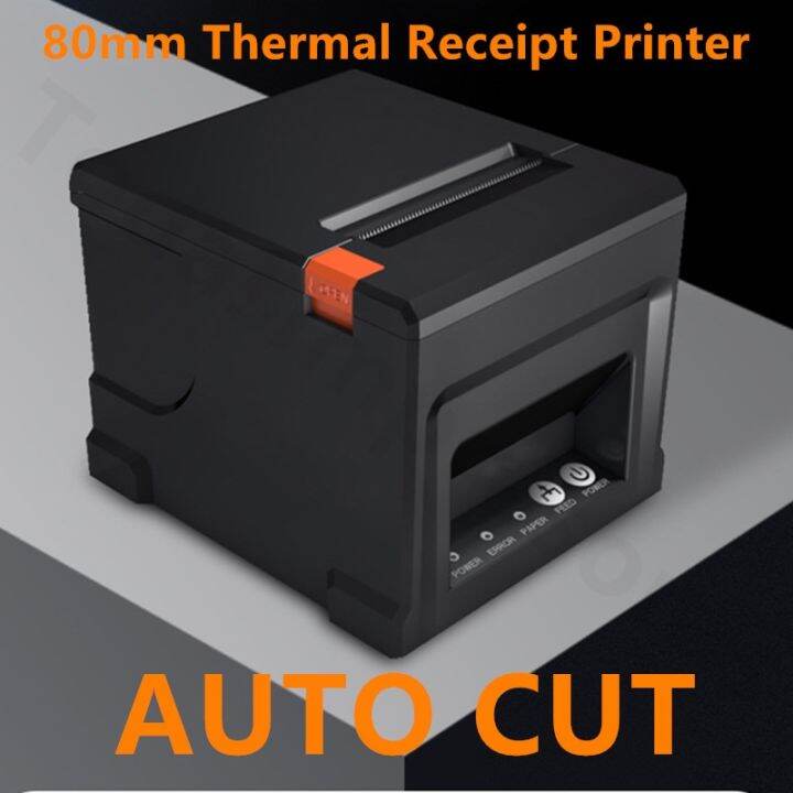 Desktop Auto Cut 80mm Thermal Receipt Desk Printer Automatic Cutter ...