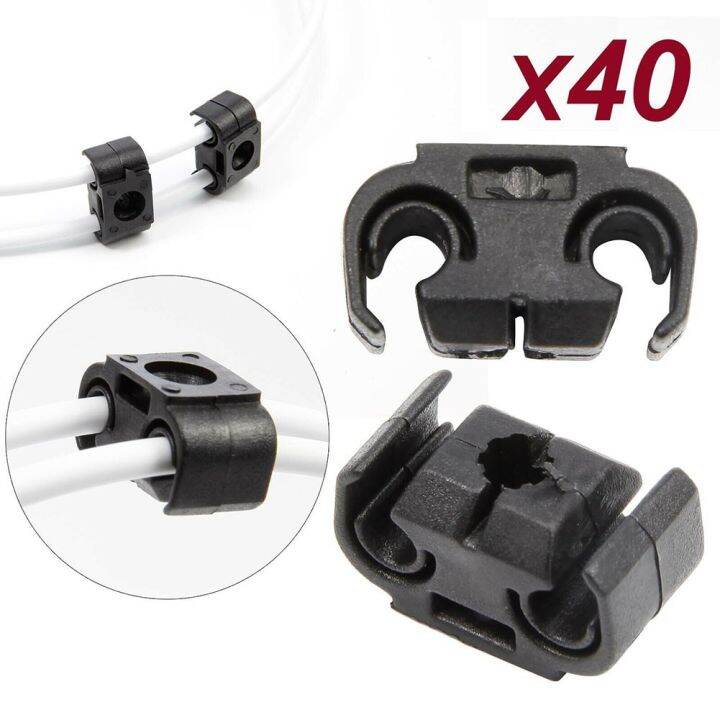 【URTrust】 40x Brake Line Hose Pipe Fastener Double Clip/For BEETLE GOLF ...