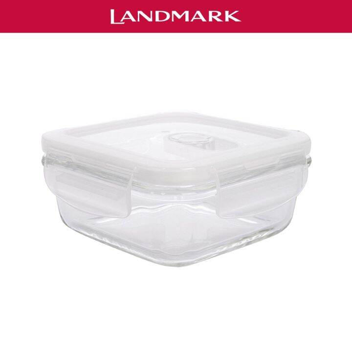 Edge Houseware Dia Glass Square Food Keeper 340ml - White | Lazada PH