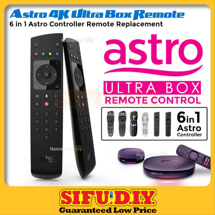 ASTRO 4k Ultra Box Remote Control Ultra Box Controller 6 in 1 Remote ...
