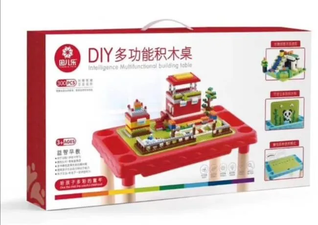 DIY Block Building Table Intelligence Multi-functional Building Table ...