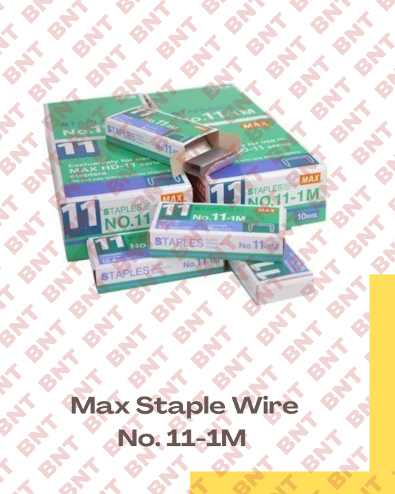 Max staple wire no. 11-1M for Vaimo series stapler 1box | Lazada PH