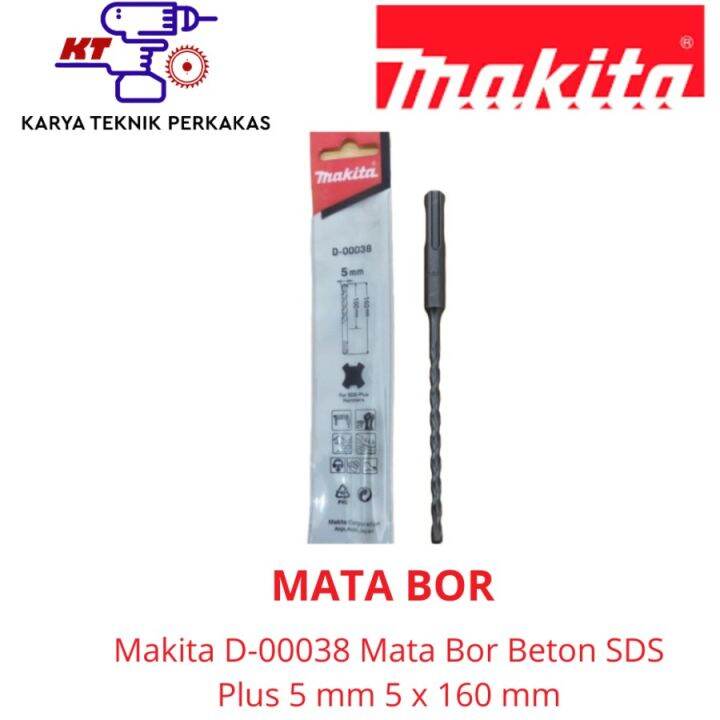 Makita D-00038 Mata Bor Beton SDS Plus 5 mm 5 x 160 mm | Lazada Indonesia