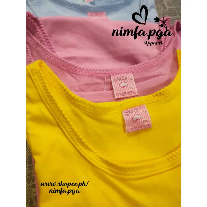 Fashion【Ready Stock】 3in1 Original Blue Corner Colored Lady Sando ...