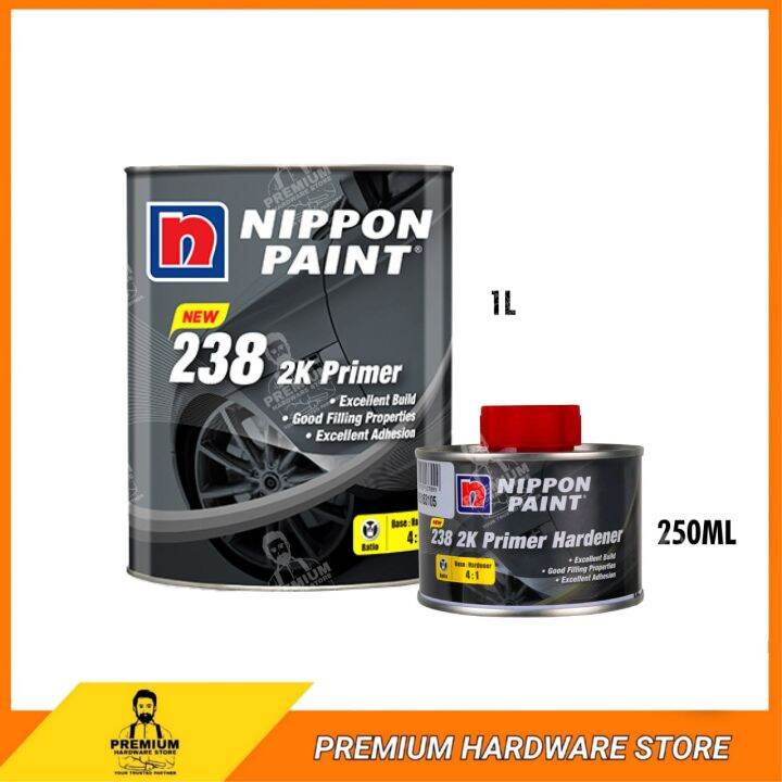 NIPPON PAINT 238 2K Primer 4:1 + Hardener | Lazada