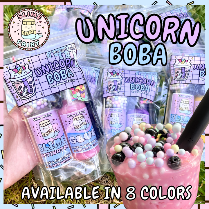 UNICORN MILKTEA BOBA MINI SLIME KIT BY SLIME FAIRY | Lazada PH